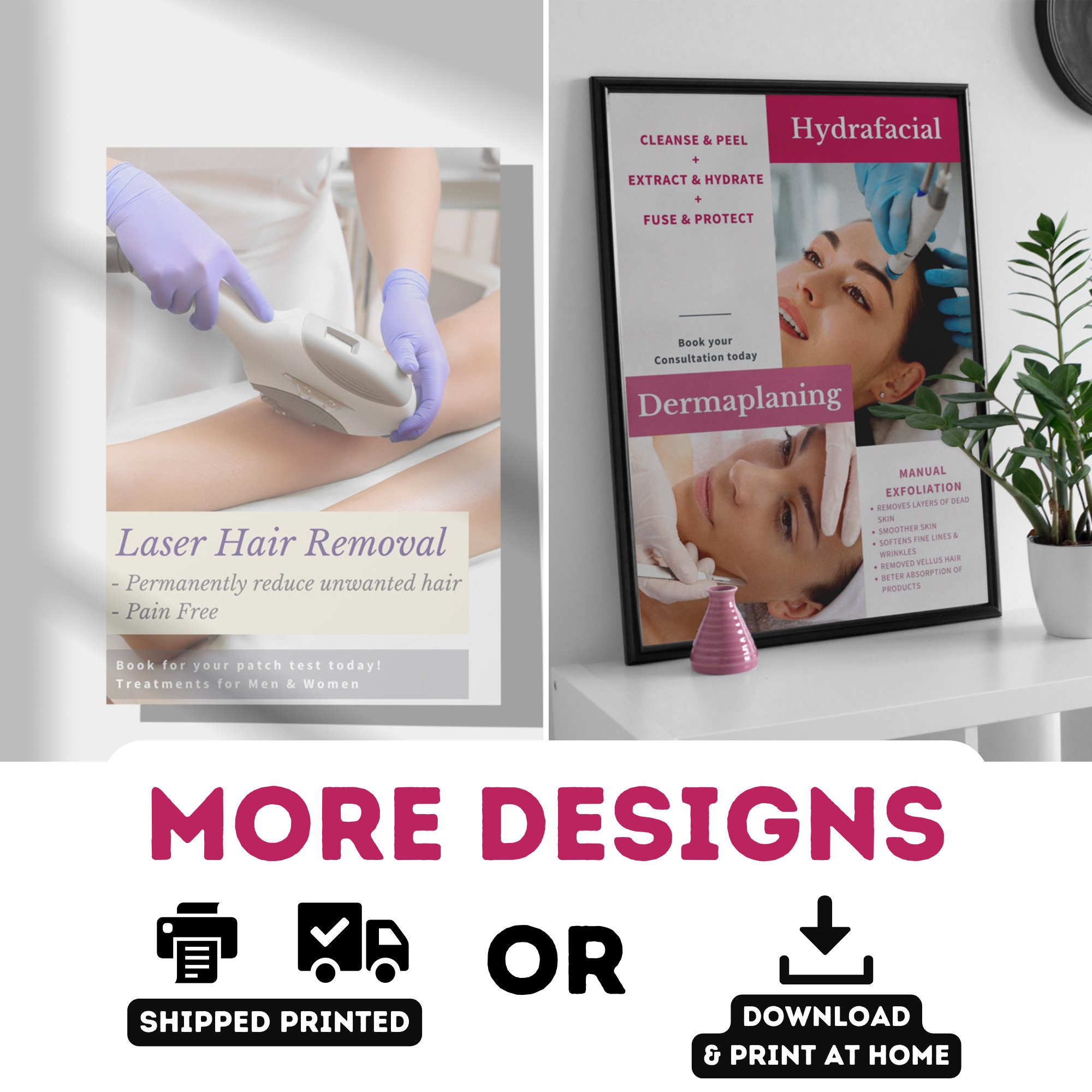 Fat Dissolving Poster DOWNLOAD PDF JPEG Lemon Bottle Salon Flyer ...