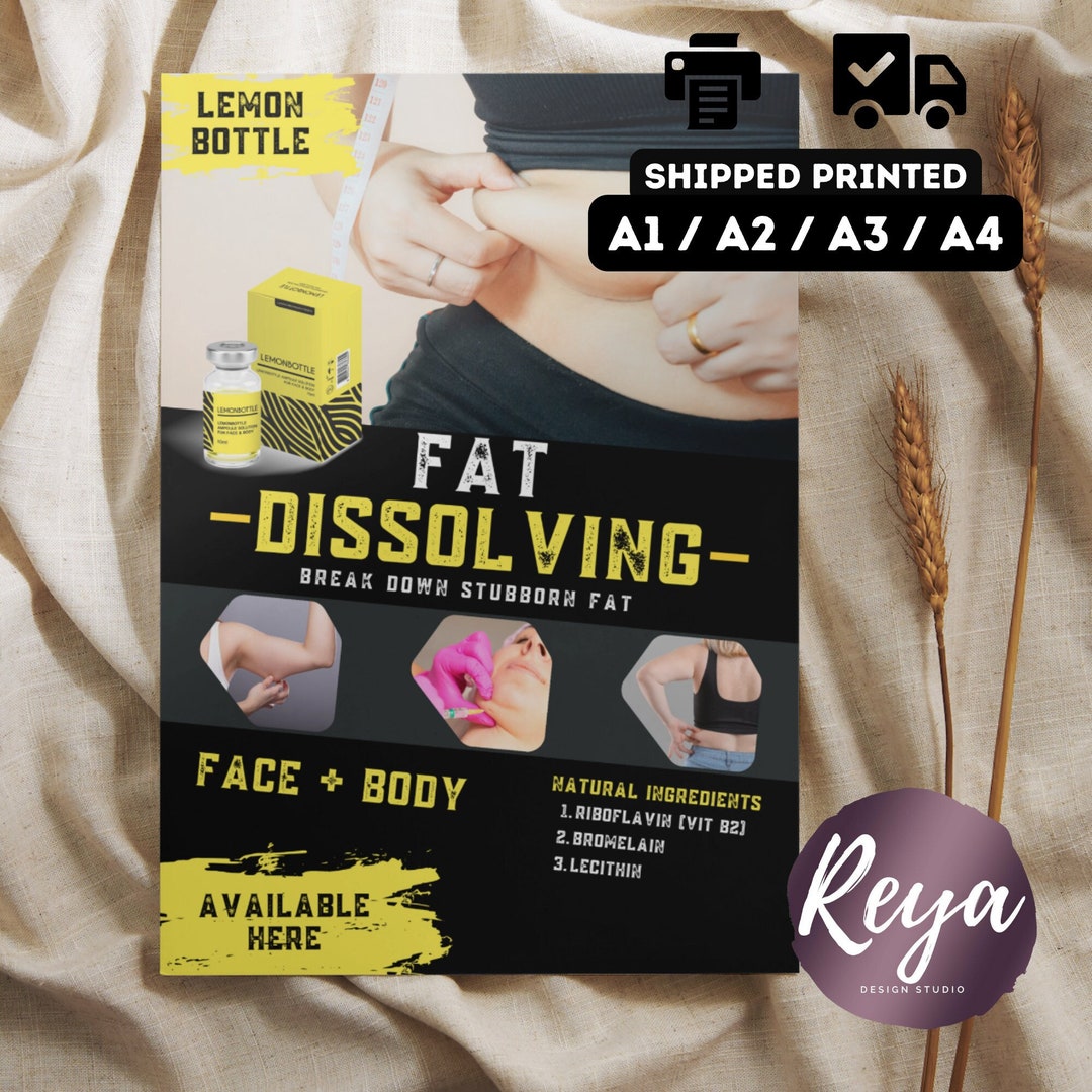 Fat Dissolving Poster PRINTED- A5 A4 A3 A2 A1 A0 Print - Flyer ...