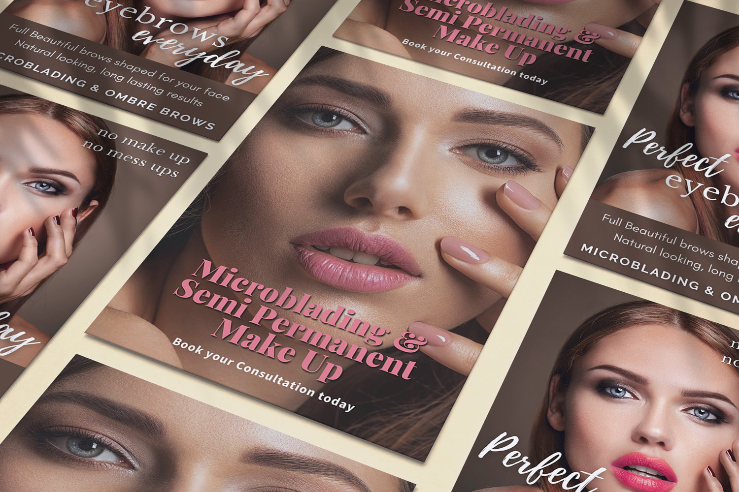 Brows Microblading Poster A4 A3 A2 A1 Printed Beauty Salon Flyer ...