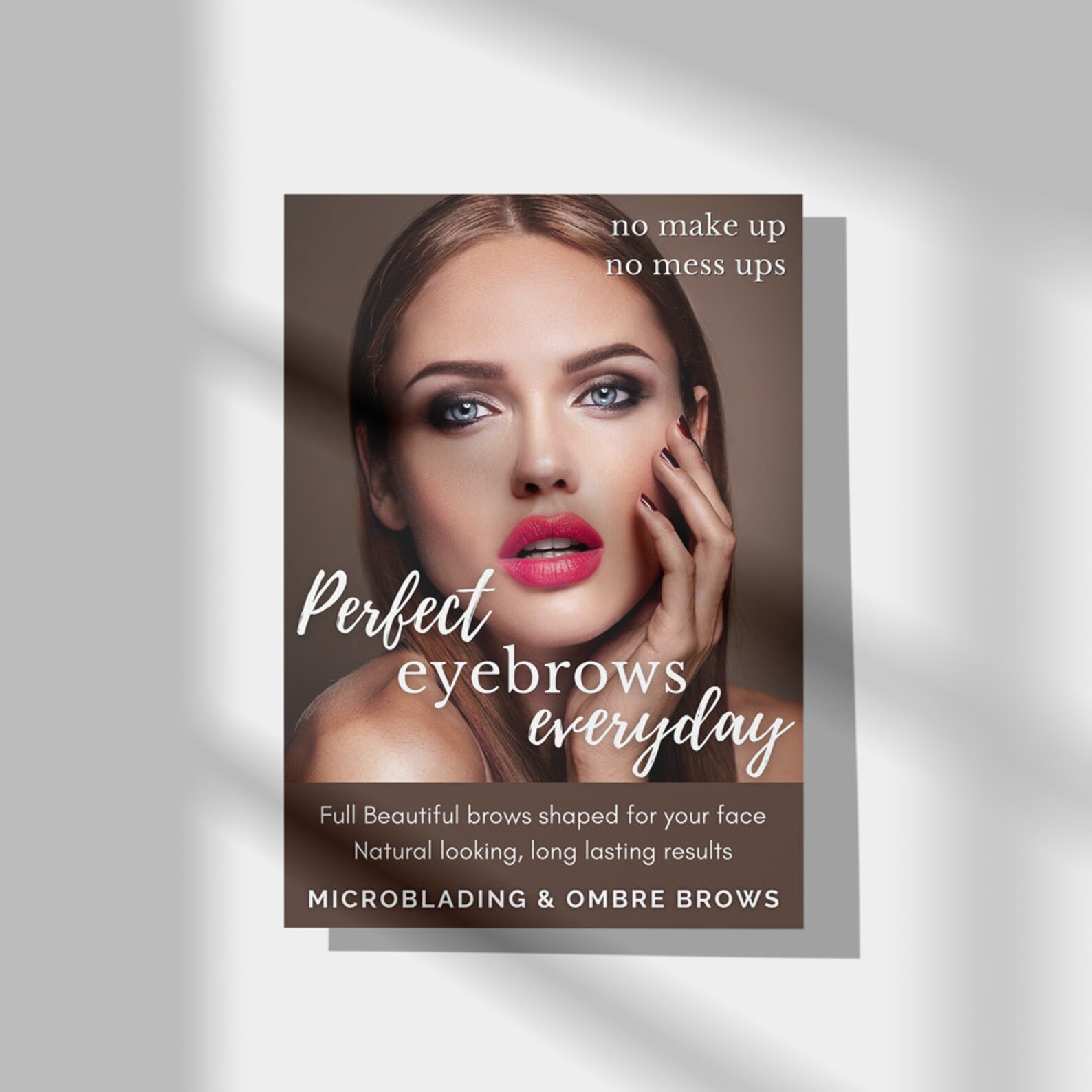 Microblading + Ombre Brows Poster SMPU Microblade Printed - A5 A4 A3 A2 ...