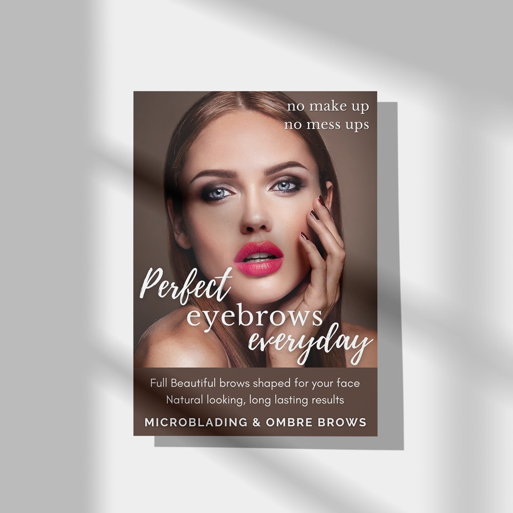 Microblading + Ombre Brows Poster SMPU Microblade Printed - A5 A4 A3 A2 ...