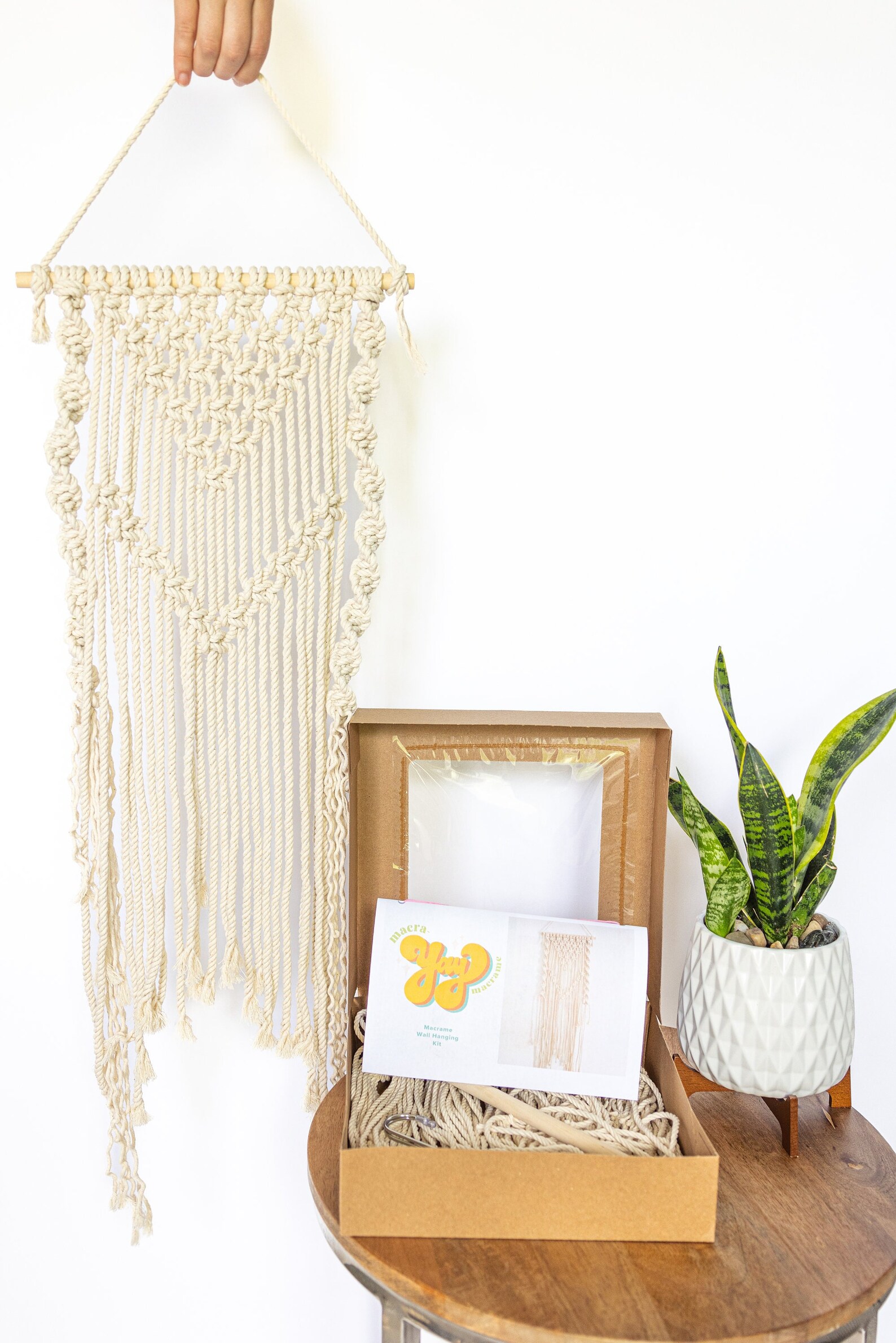Macrame Wall Hanging Kit and Supplies Great DIY Gift - Etsy