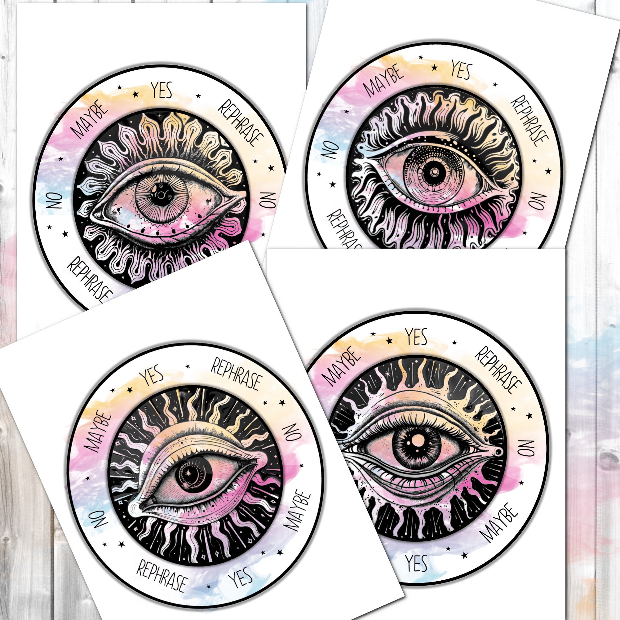 Mystic Smoke Printable Altar Board Kit | Pendulum Board | Altar Board ...