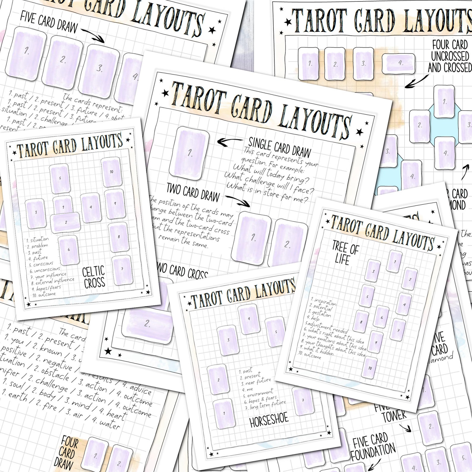 The Ultimate Tarot Journal | Study Worksheets | Meaning ...