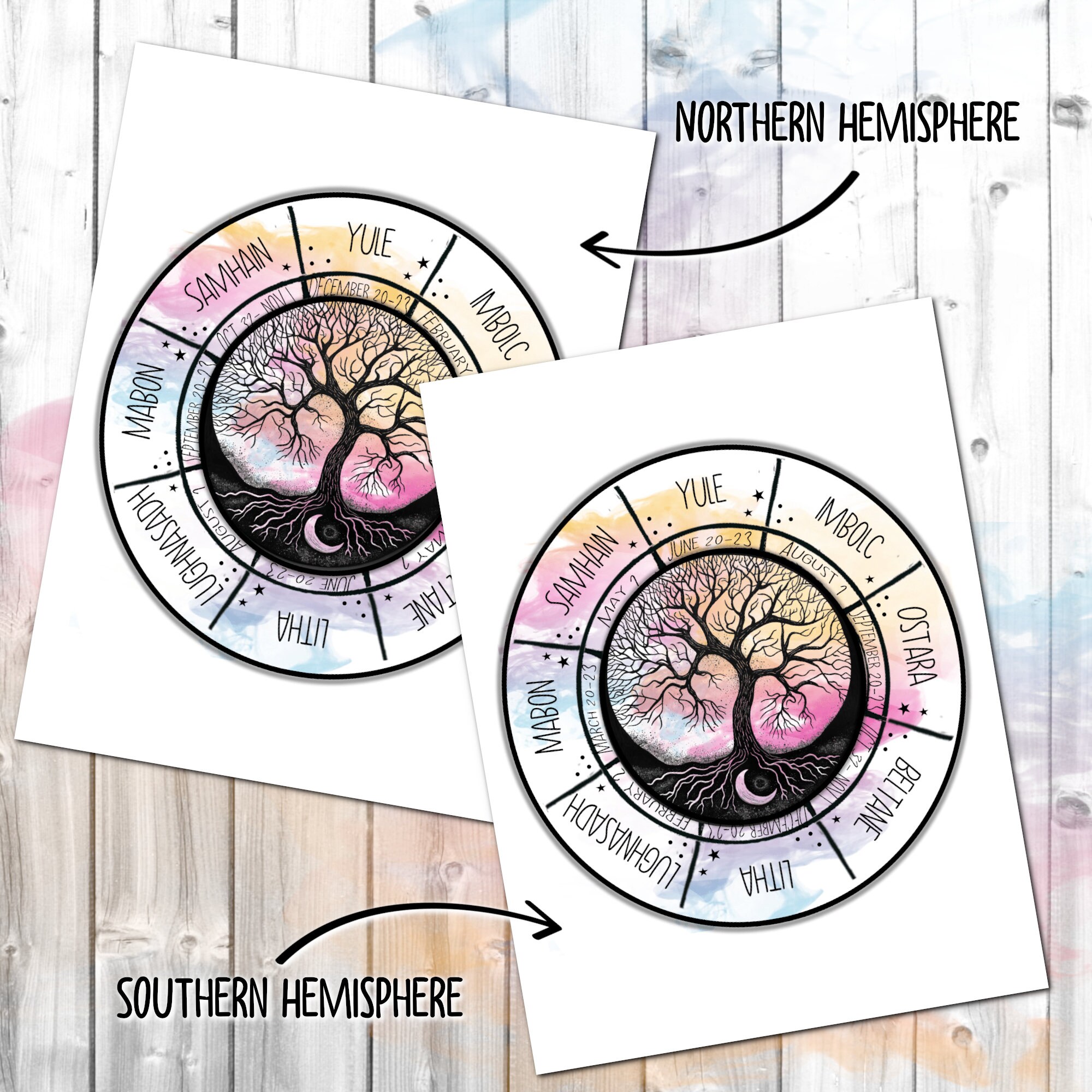 Mystic Smoke Printable Altar Board Kit | Pendulum Board | Altar Board ...