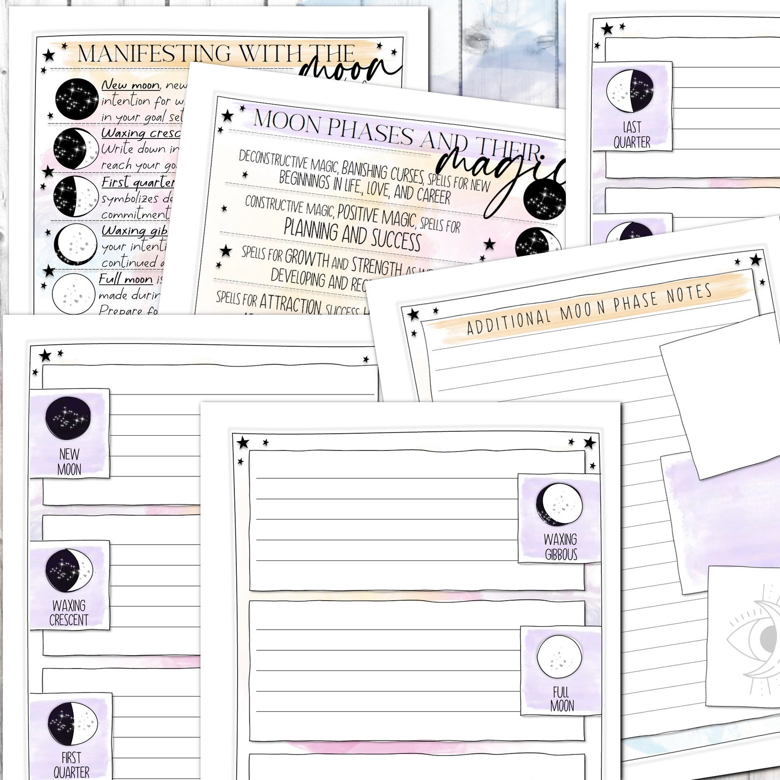 The Ultimate Moon Journal Moon Phase Planner Manifesting - Etsy