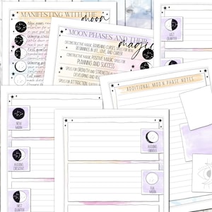 The Ultimate Moon Journal | Moon Phase Planner | Manifesting | Moon ...