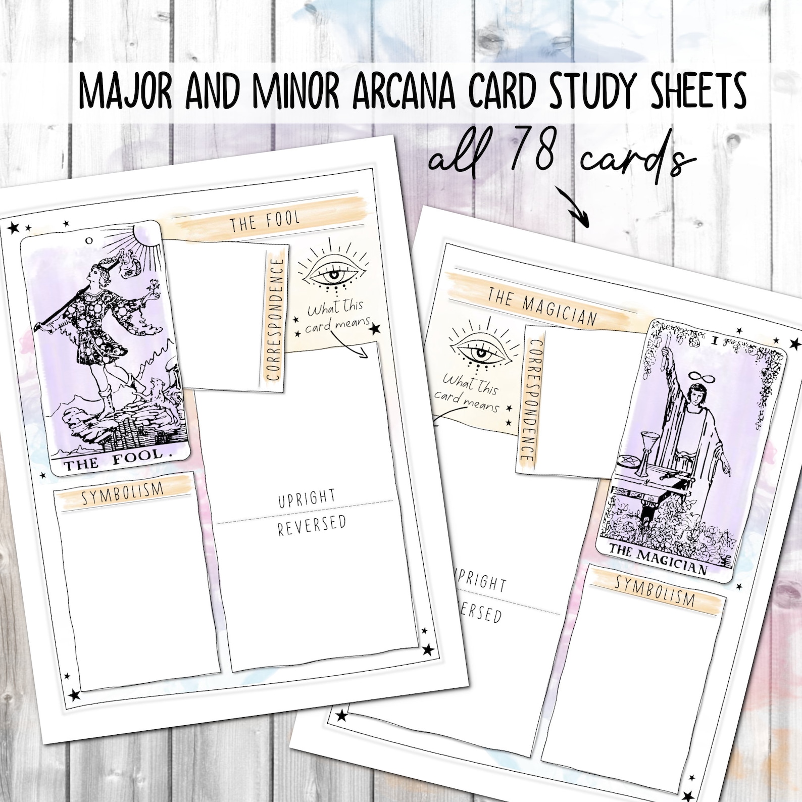 The Ultimate Tarot Journal | Study Worksheets | Meaning ...