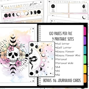 The Ultimate Moon Journal | Moon Phase Planner | Manifesting | Moon ...