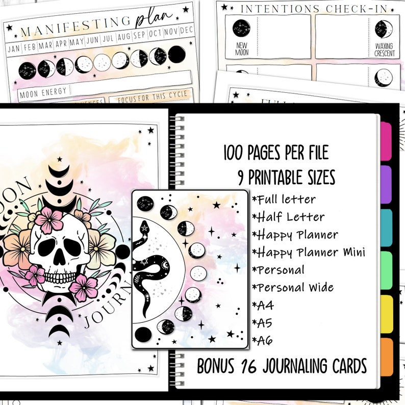 The Ultimate Moon Journal Moon Phase Planner Manifesting - Etsy