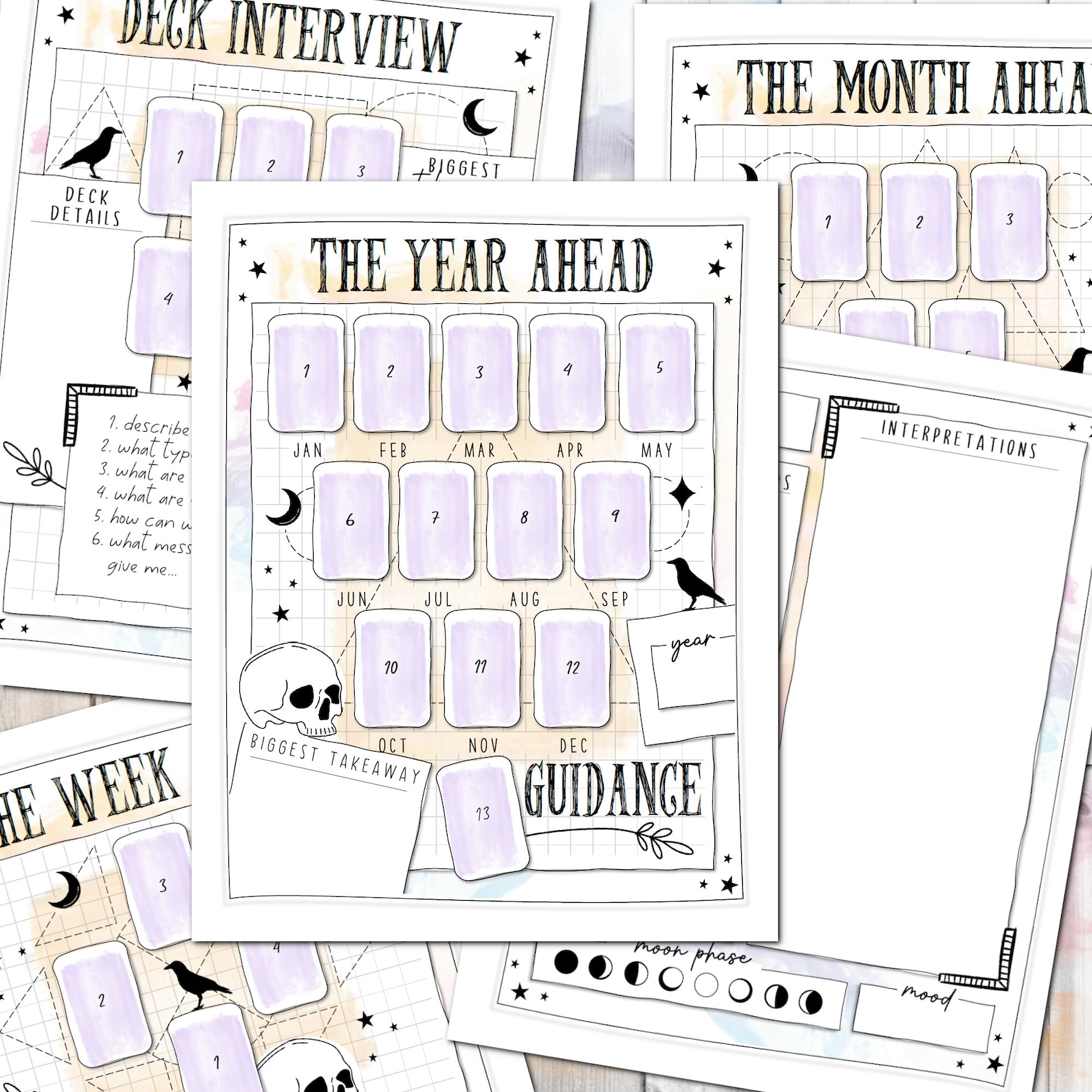 The Ultimate Tarot Journal | Study Worksheets | Meaning ...