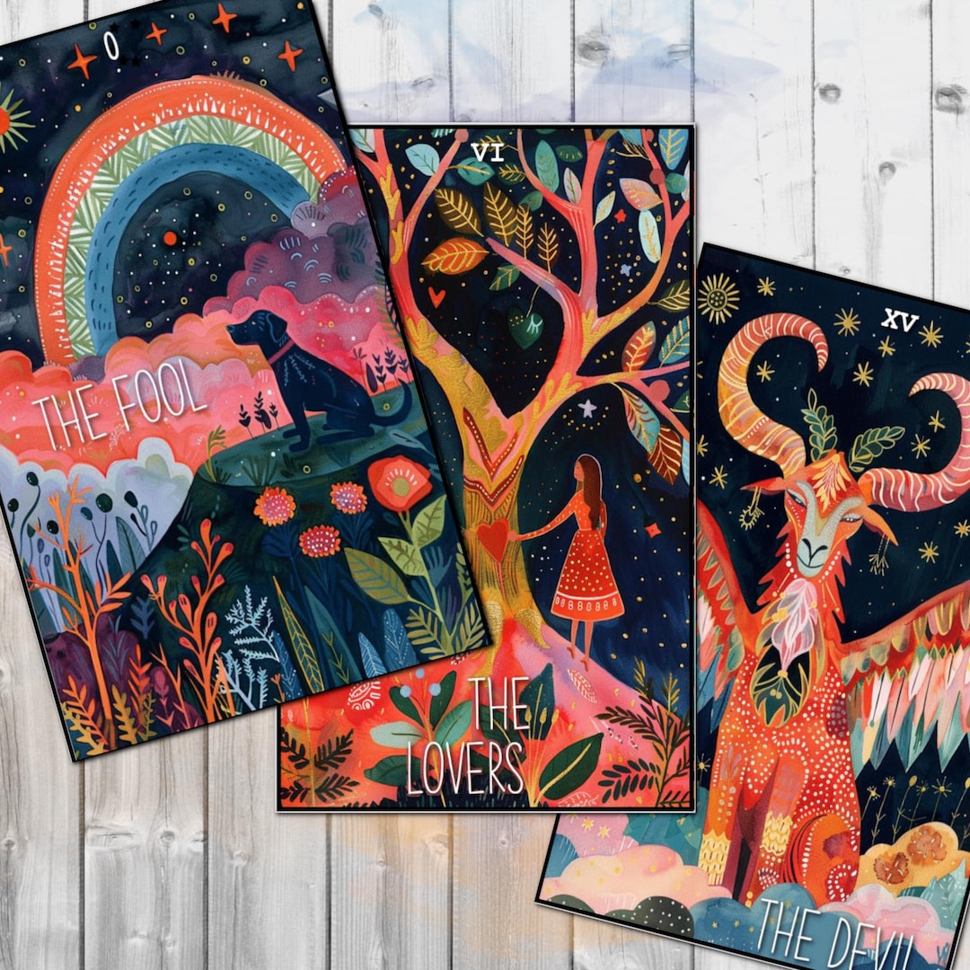 Mystic Smoke Enchanted Dreamer Tarot Deck | 78 Printable Cards | Major ...