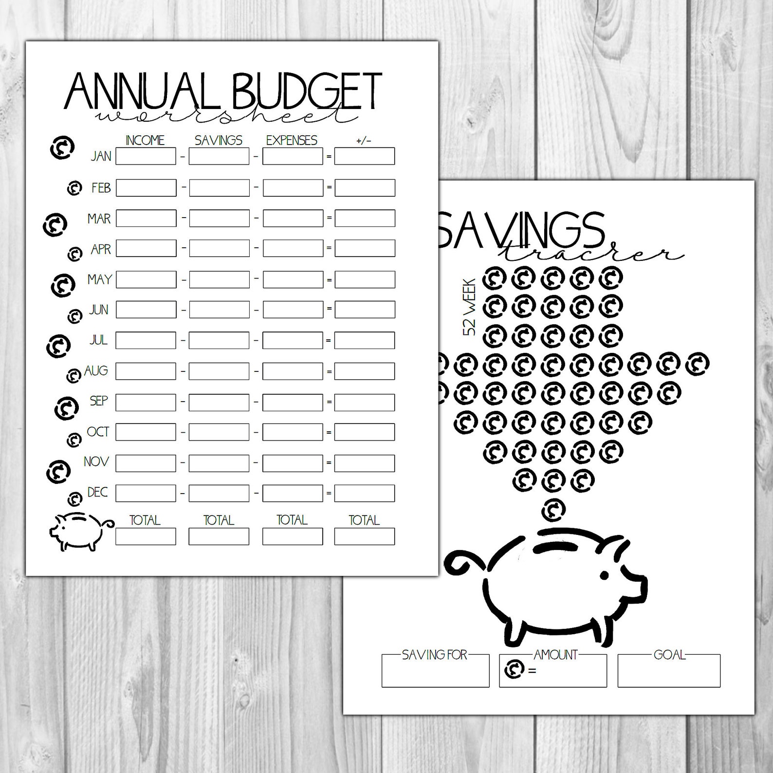 The ULTIMATE Budget Planner, Multiple Printable Sizes, 40 + Undated ...