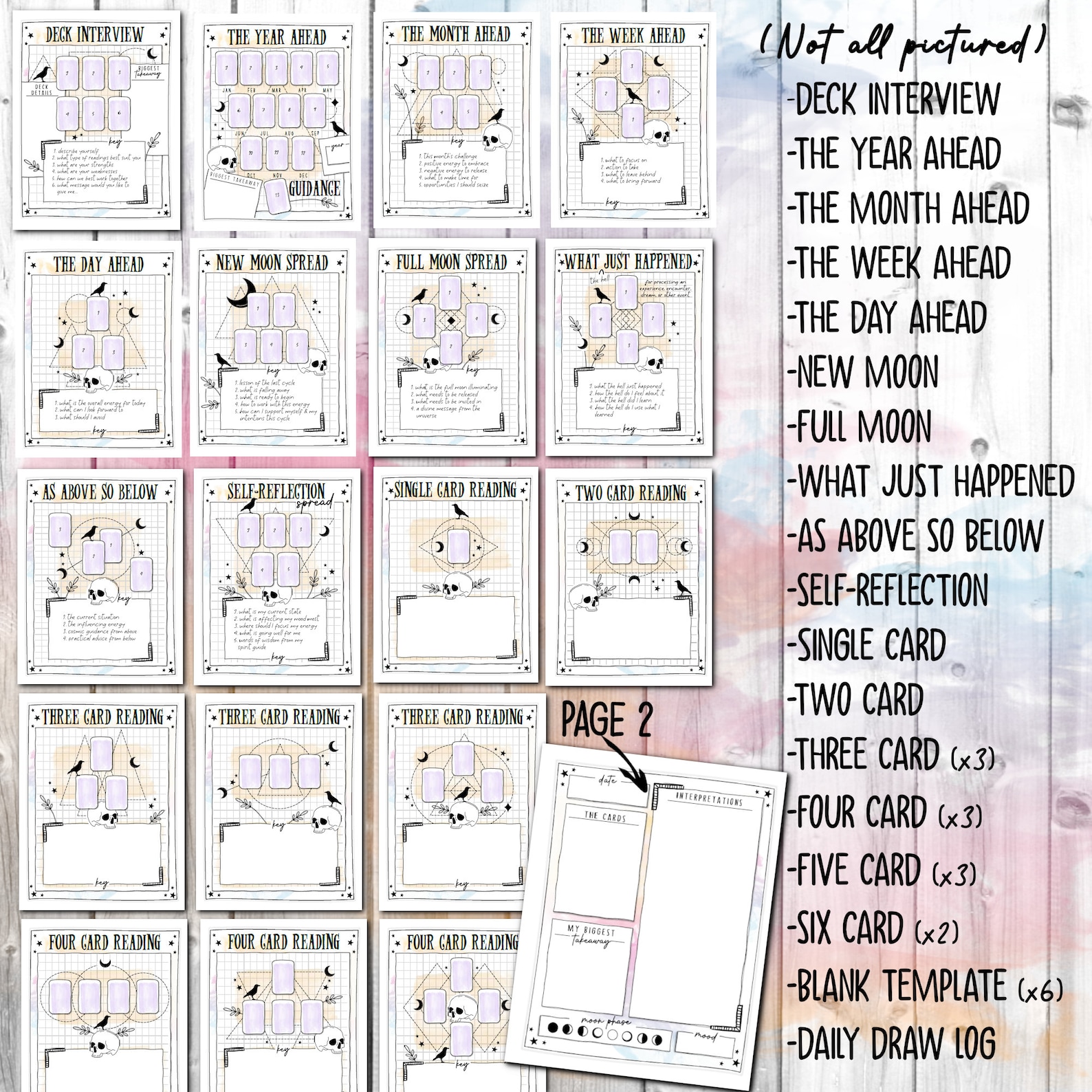 The Ultimate Tarot Journal | Study Worksheets | Meaning ...