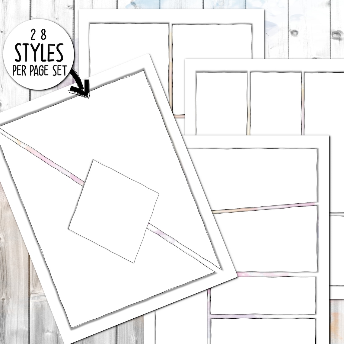 Comic Book Printable Template | Manga Panels | Notes | Drawing ...