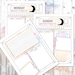 Rainbow Galaxy Printable Planner Kit | Monthly | Daily | Weekly | Goal ...
