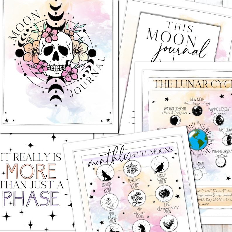 The Ultimate Moon Journal Moon Phase Planner Manifesting - Etsy