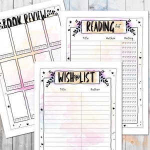 Spicy Reading Journal | Adult Book Planner | Bookshelf Reading Tracker ...