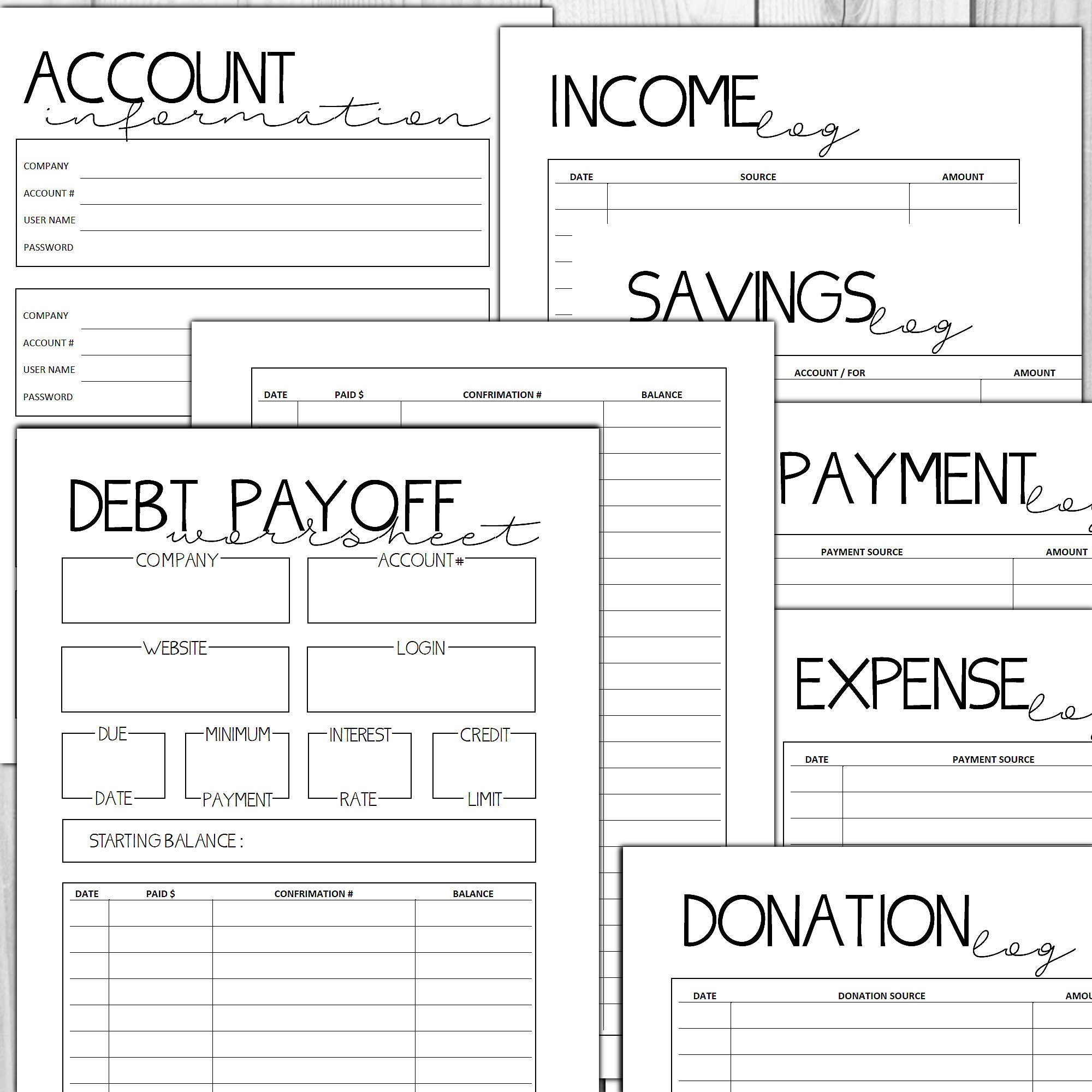 The ULTIMATE Budget Planner, Multiple Printable Sizes, 40 + Undated ...
