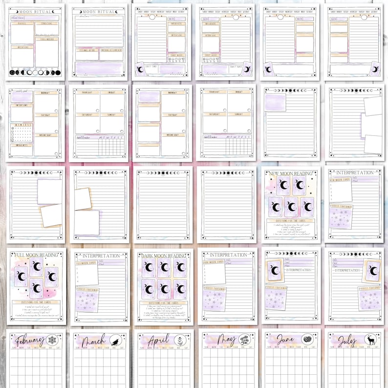 The Ultimate Moon Journal Moon Phase Planner Manifesting - Etsy