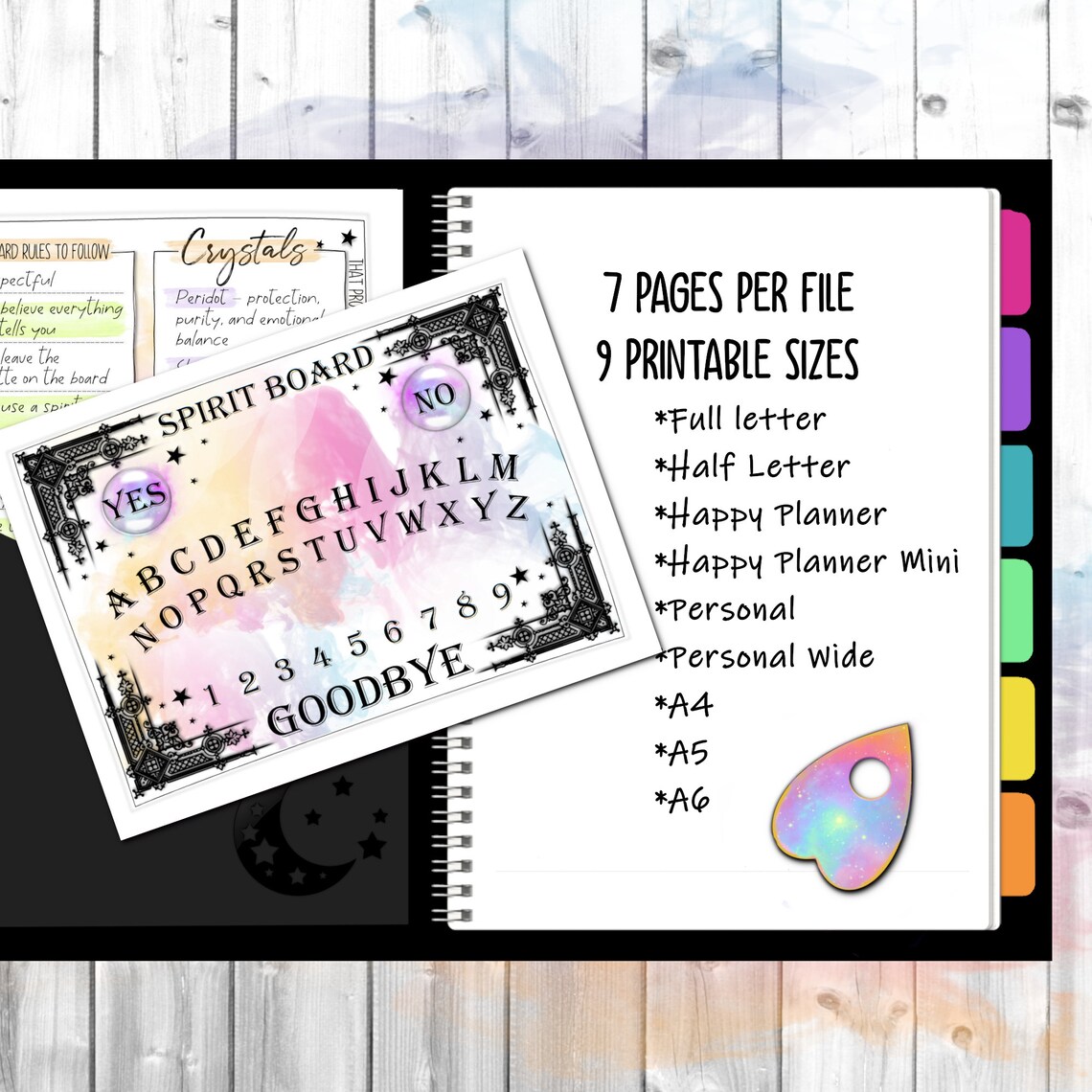 Spirit Board Pages Book of Shadows Pages / Mystic Smoke - Etsy