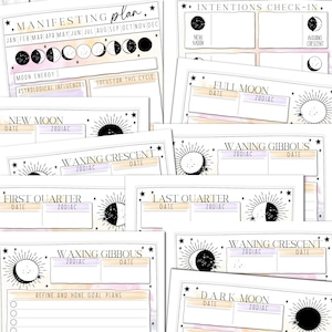 The Ultimate Moon Journal | Moon Phase Planner | Manifesting | Moon ...