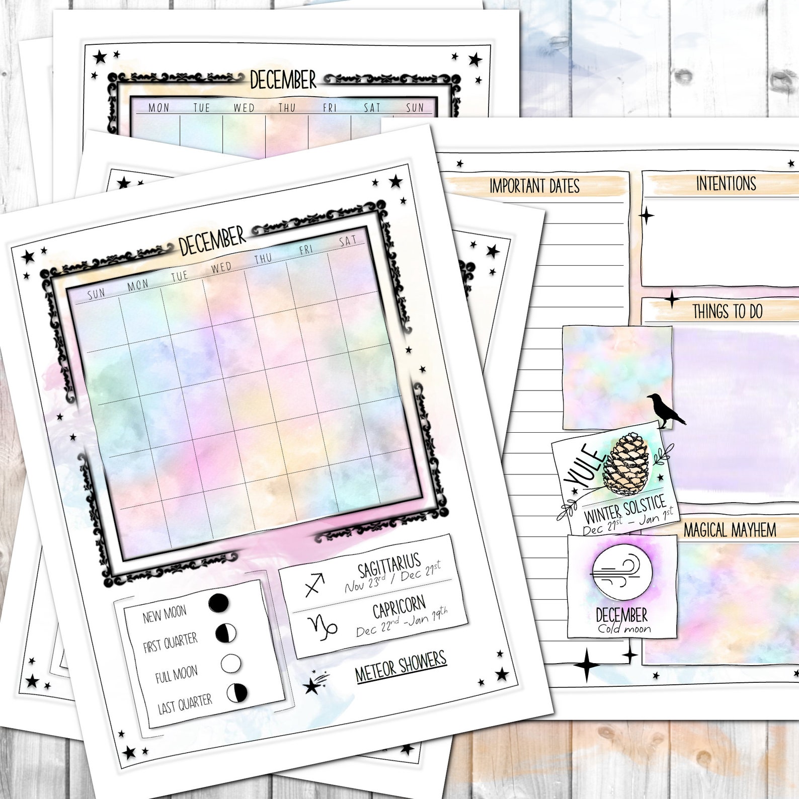 Undated Calendar | Monthly Overview | Lunar Calendar | Astronomical ...