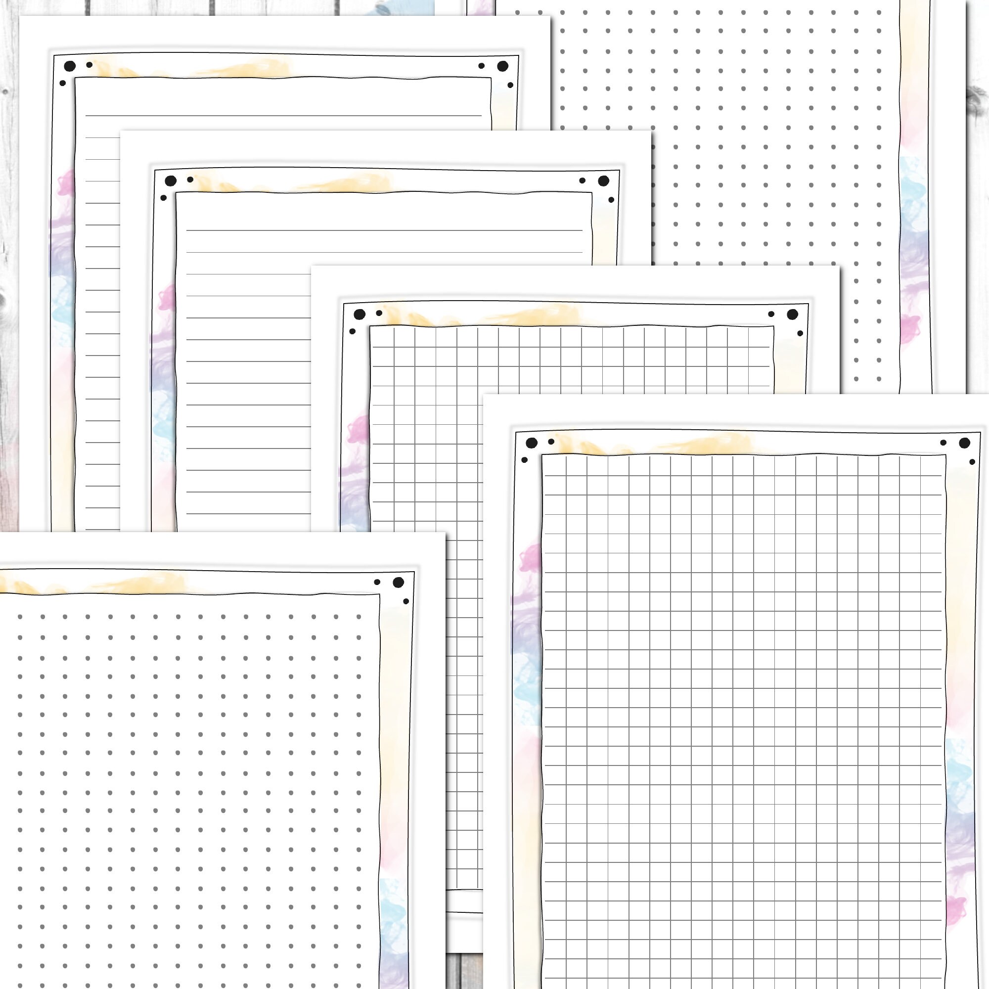 Rainbow Galaxy Printable Planner Kit | Monthly | Daily | Weekly | Goal ...