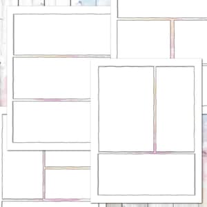 Comic Book Printable Template | Manga Panels | Notes | Drawing ...