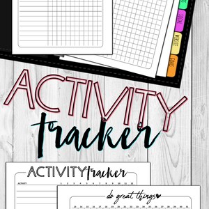 Activity Tracker Digital Download - Etsy