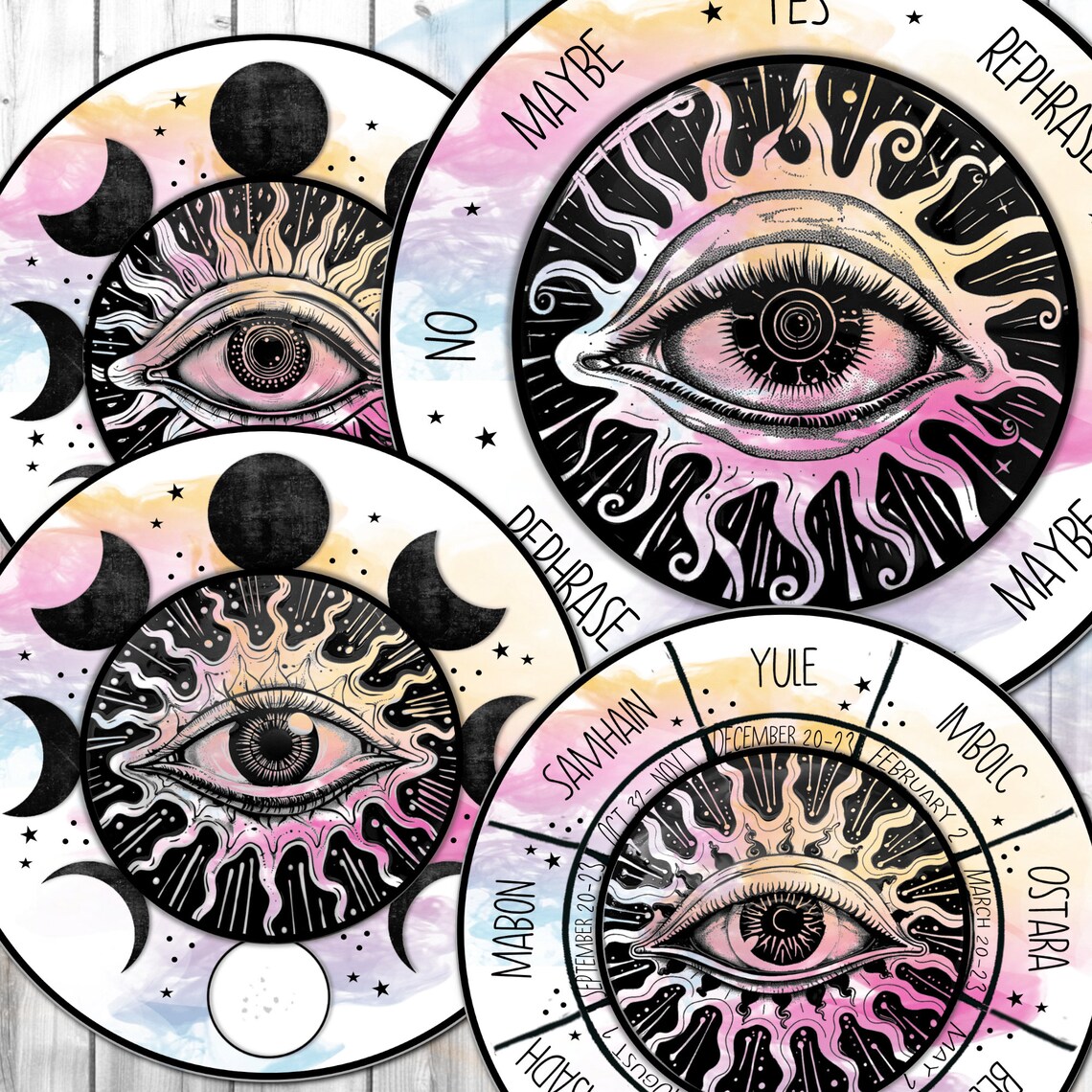 Mystic Smoke Printable Altar Board Kit | Pendulum Board | Altar Board ...