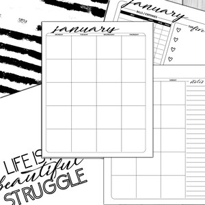 12 Month LIFE Planner Download. Monthly, Weekly, Daily, Multiple ...