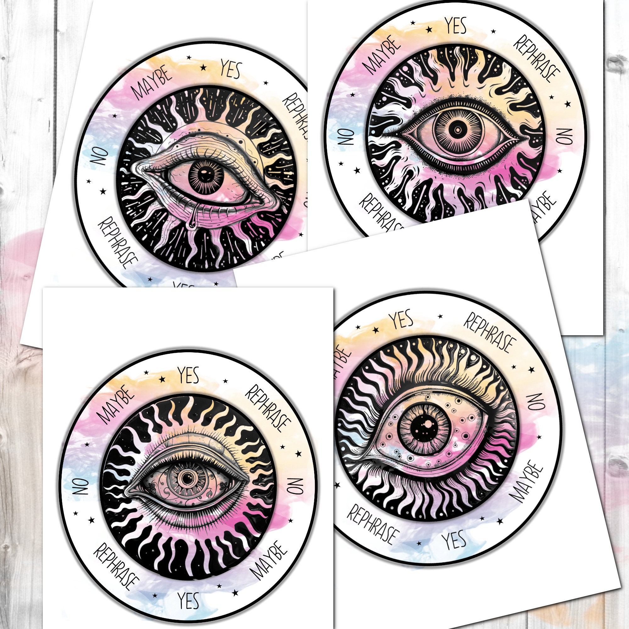 Mystic Smoke Printable Altar Board Kit | Pendulum Board | Altar Board ...