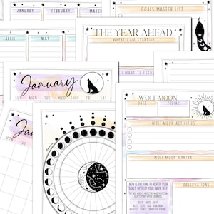 The Ultimate Moon Journal | Moon Phase Planner | Manifesting | Moon ...