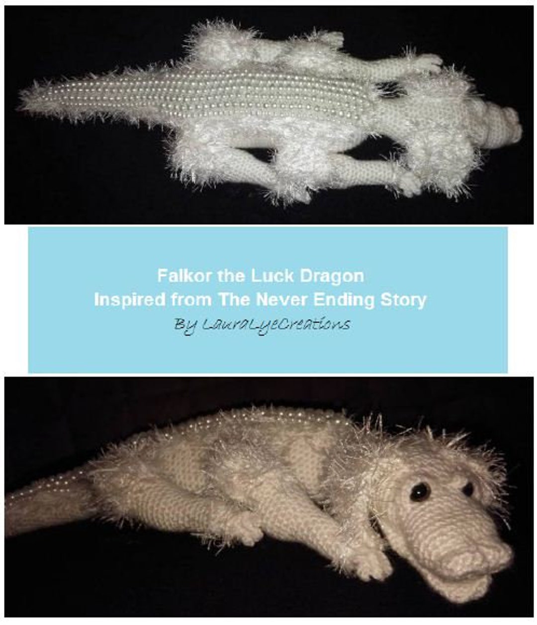 Crochet Pattern for Falkor the Luck Dragon - Etsy