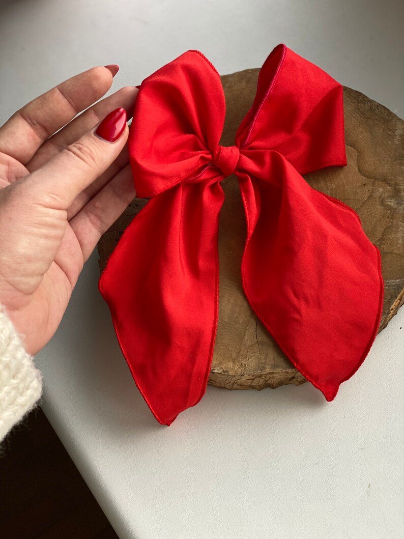 Red Hair Sailor Bow Red Toddler Bow Hair Bow Gfr Girls | Etsy