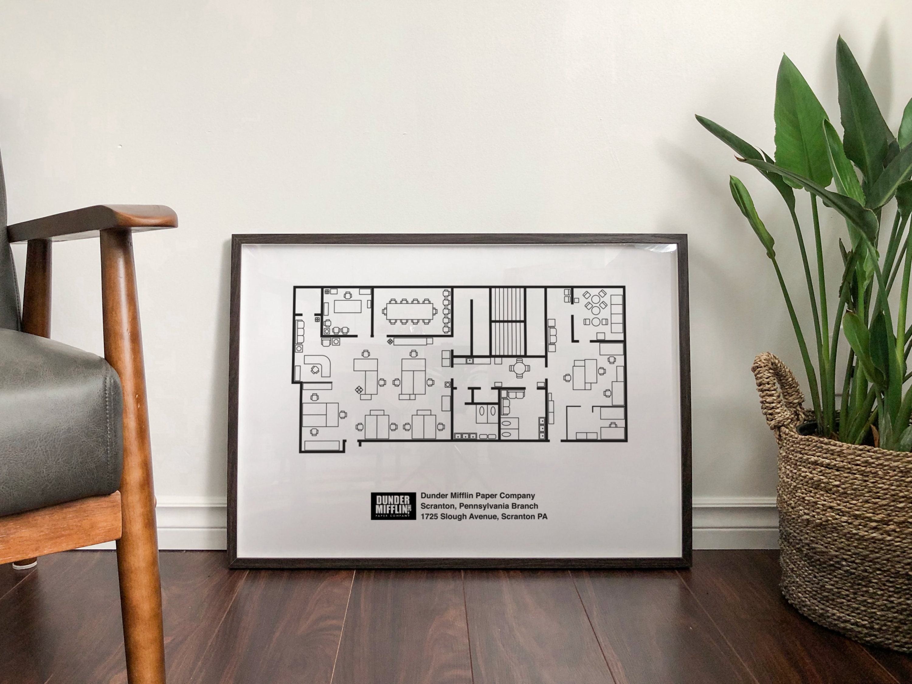 The Office TV Show Poster Dunder Mifflin Floor Plan Art Print - Etsy Canada