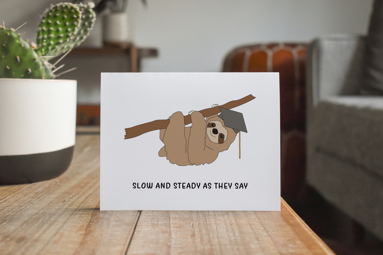 Funny Sloth Graduation Card Sloth Graduation Gift for Him or | Etsy Canada
