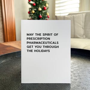 Handmade Prescription Christmas Card - Etsy