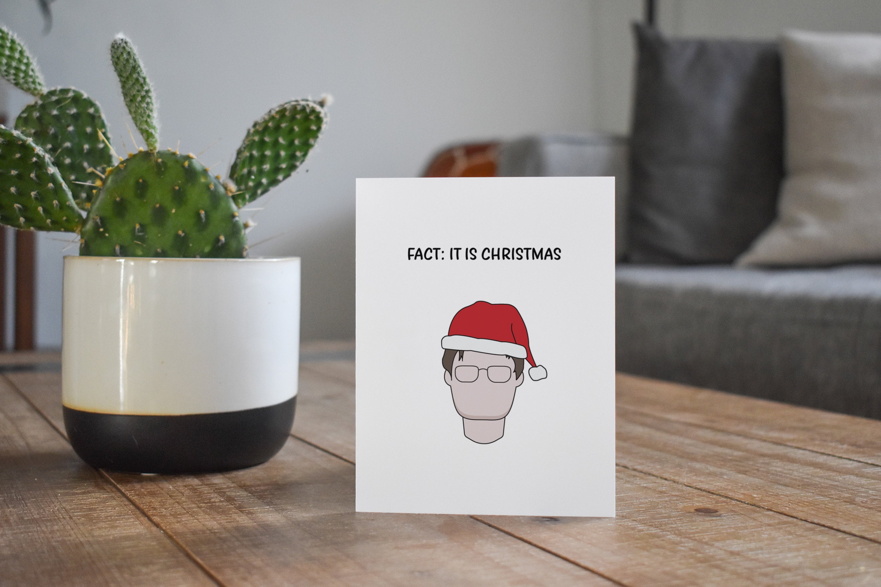 The Office Christmas Card Dwight Schrute Holiday Card for | Etsy