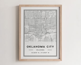 Oklahoma City Poster - Etsy