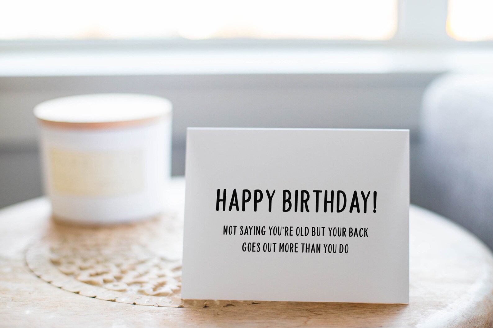 Funny Bad Back Birthday Card Birthday Gift for Him or Her - Etsy
