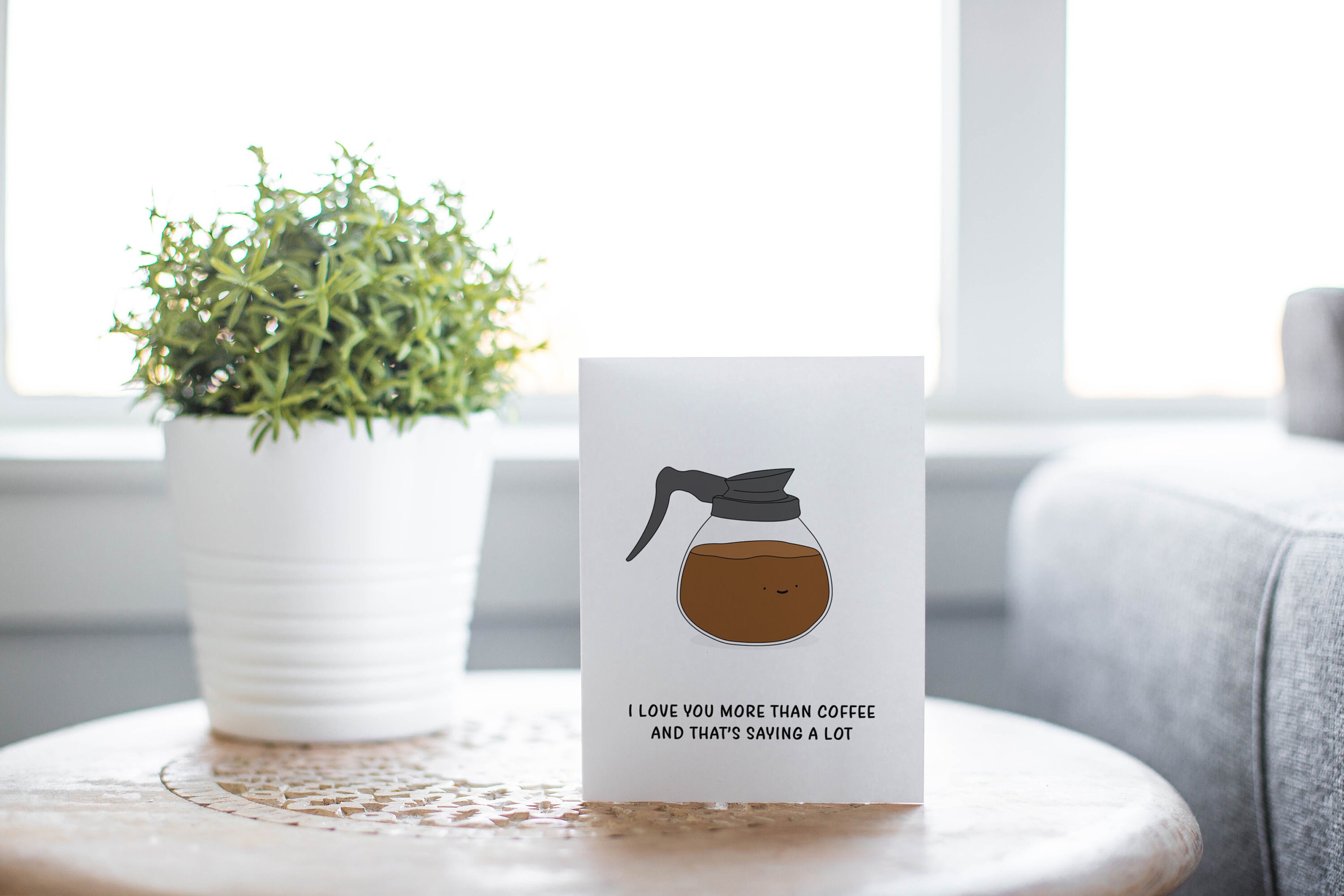 Funny Coffee Anniversary Card Coffee Anniversary Gift for | Etsy