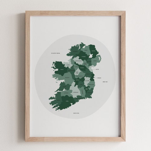 Large Print Ireland Map Ireland Poster Large Ireland Art - Etsy