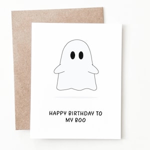 Funny Ghost Birthday Card, Haunted Birthday Gift for Him or Her - Etsy ...