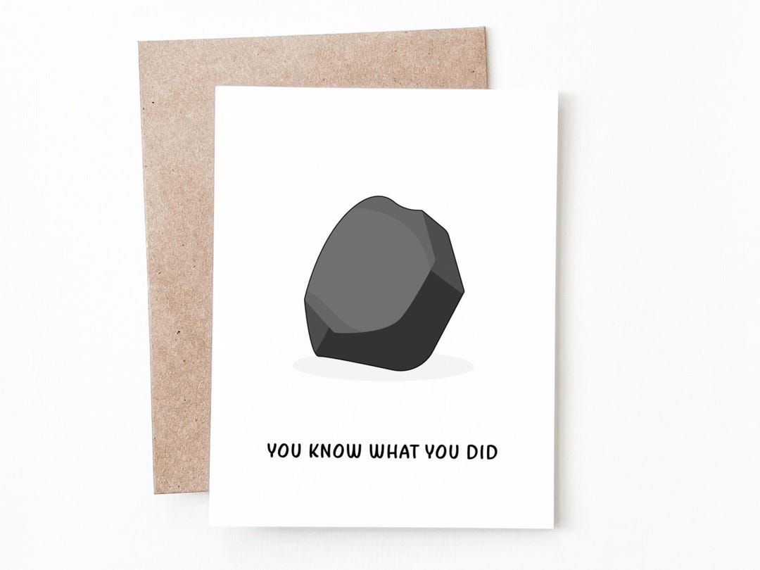 You're Getting Coal Christmas Card - Etsy