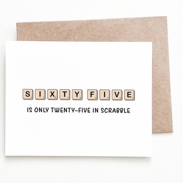 65th Birthday Card - Etsy