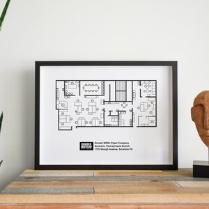 The Office TV Show Poster Dunder Mifflin Floor Plan Art Print | Etsy Canada
