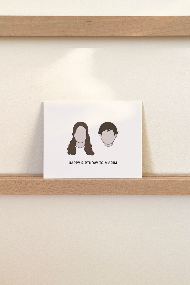 The Office Birthday Card Jim and Pam Birthday Gift for - Etsy Canada