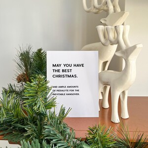 Funny Hangover Christmas Card, Funny Handmade Christmas Gift for Him or ...